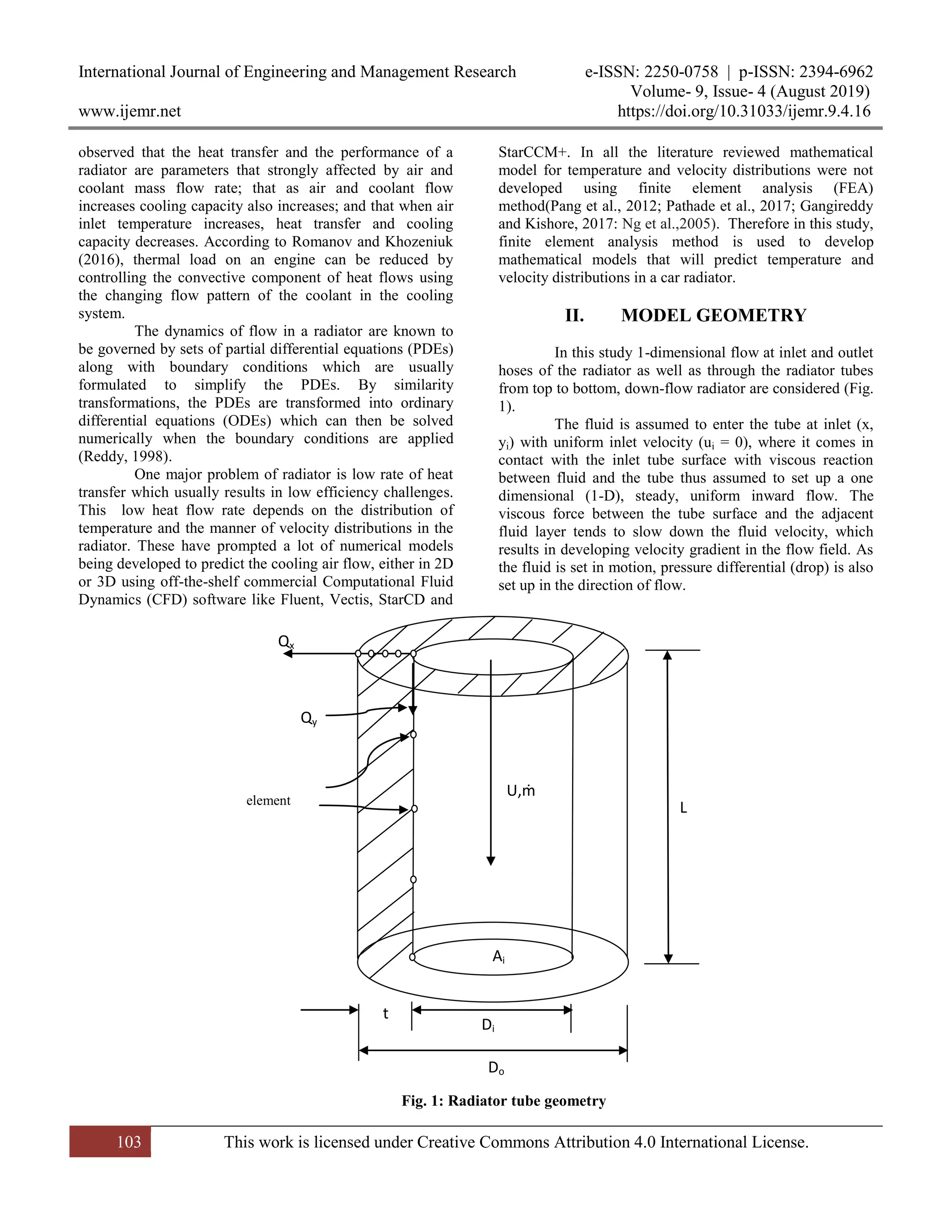 Finite Element Analysis To Predict Temperature And Velocity
