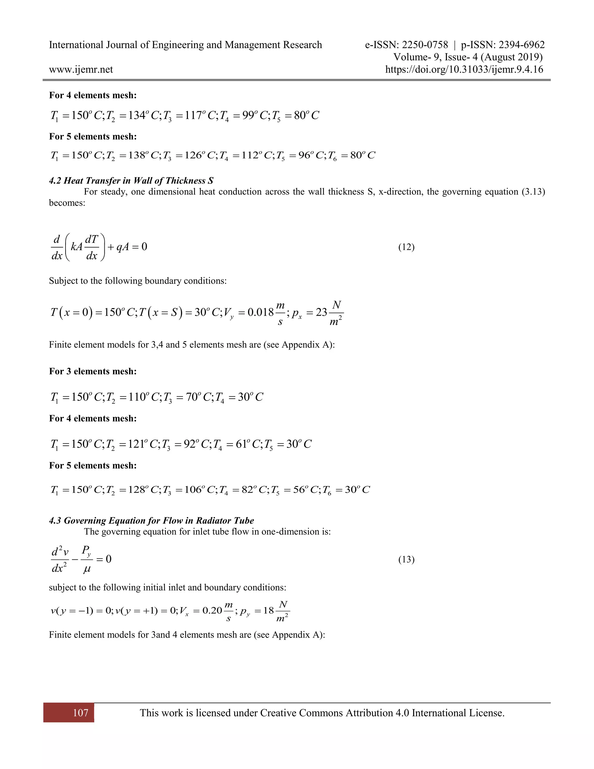 Finite Element Analysis To Predict Temperature And Velocity