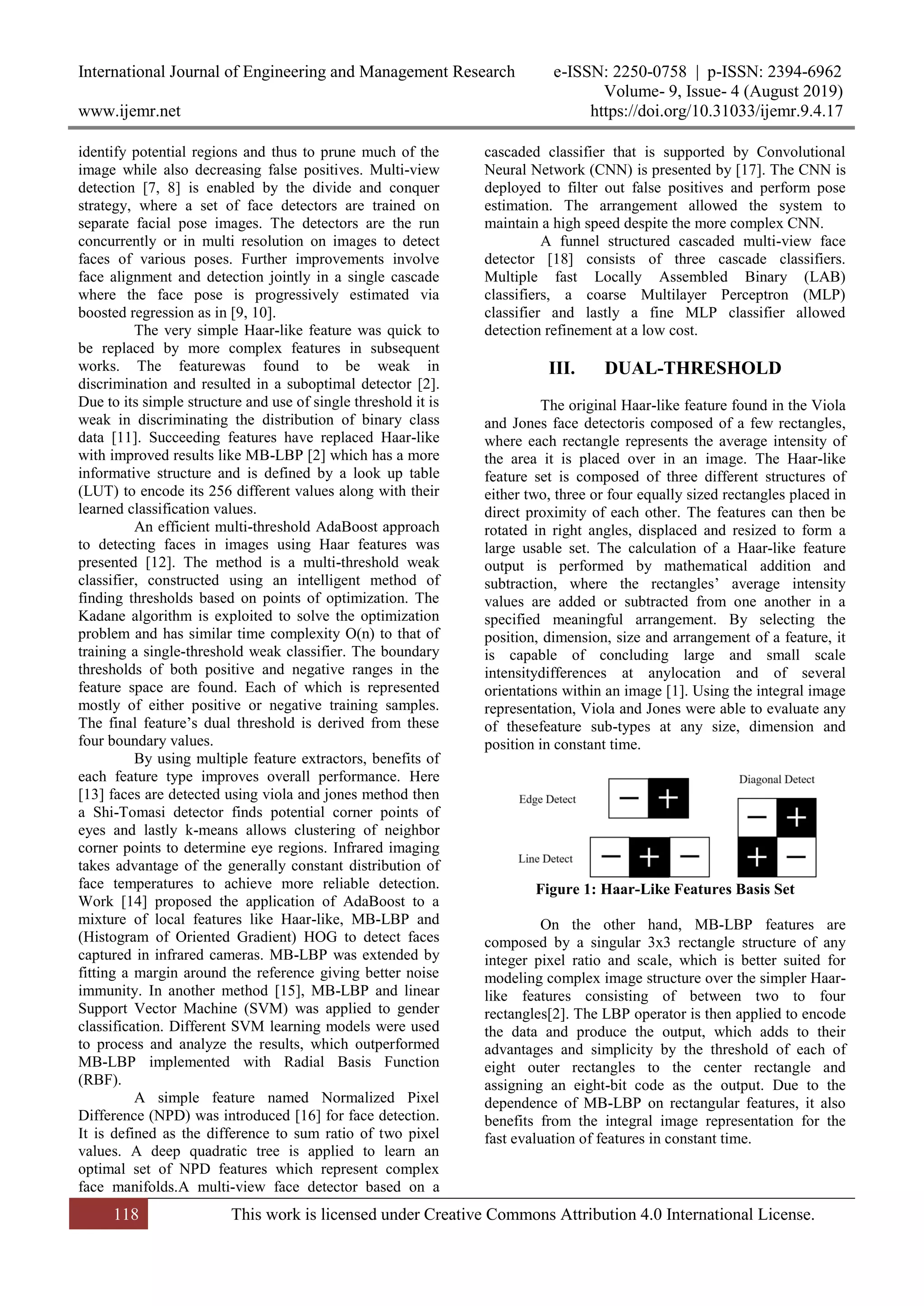 Enhanced Face Detection Based on Haar-Like and MB-LBP Features | PDF