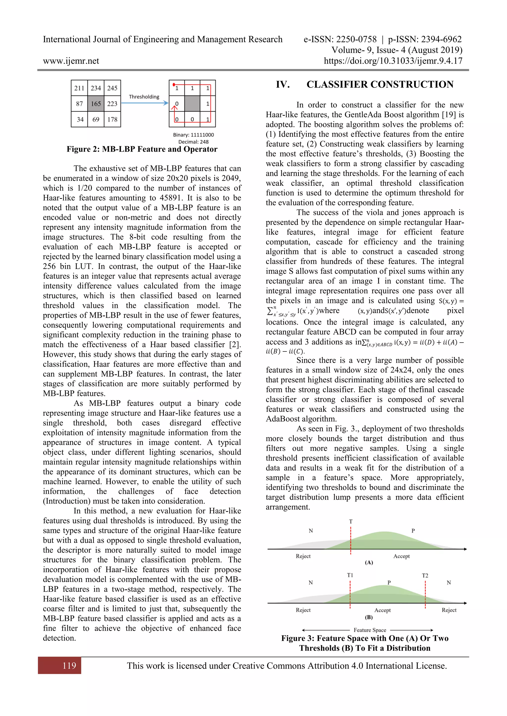 Enhanced Face Detection Based on Haar-Like and MB-LBP Features | PDF
