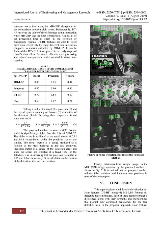 Enhanced Face Detection Based on Haar-Like and MB-LBP Features | PDF