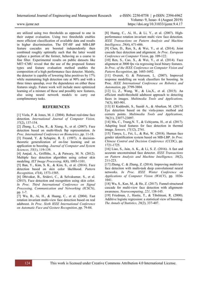 Enhanced Face Detection Based on Haar-Like and MB-LBP Features | PDF