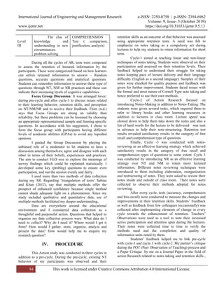 Enhancing the Retention of Lectured-Information for Higher Education ...