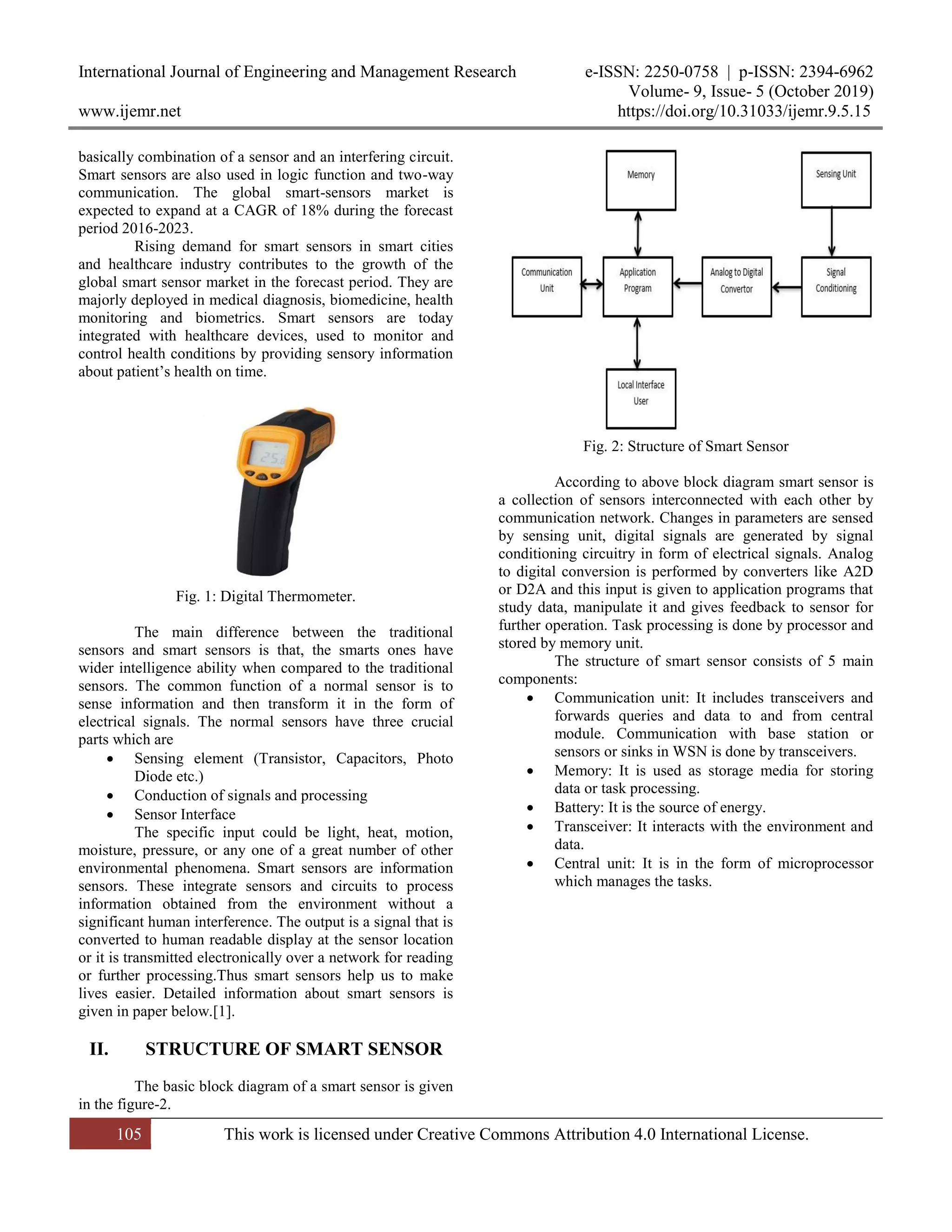 Smart Sensors: Analyzing Efficiency of Smart Sensors in Public Domain | PDF | Internet of Things ...