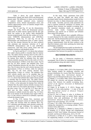 Numerical Simulation of Flow between Two Parallel Co-Rotating Discs | PDF