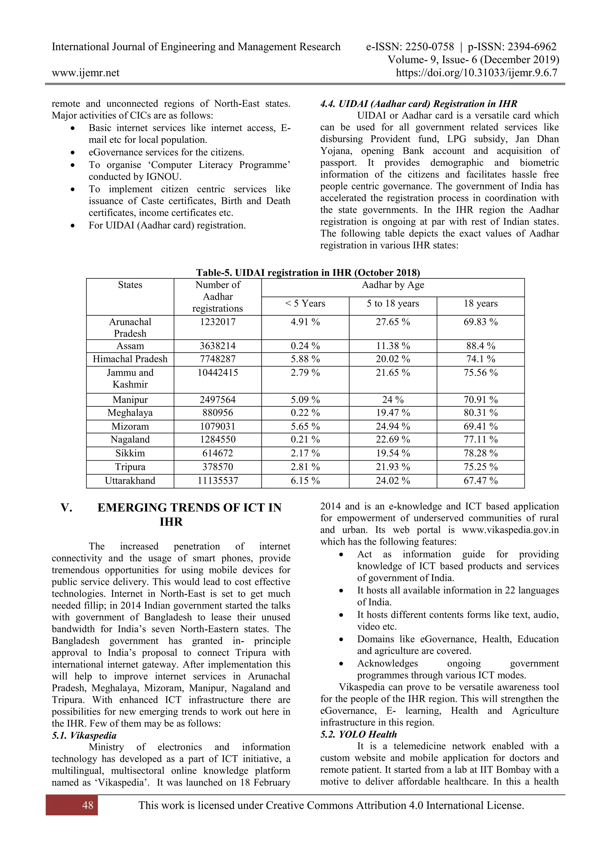Analysis of Current Infrastructure and Emerging Trends of Information ...