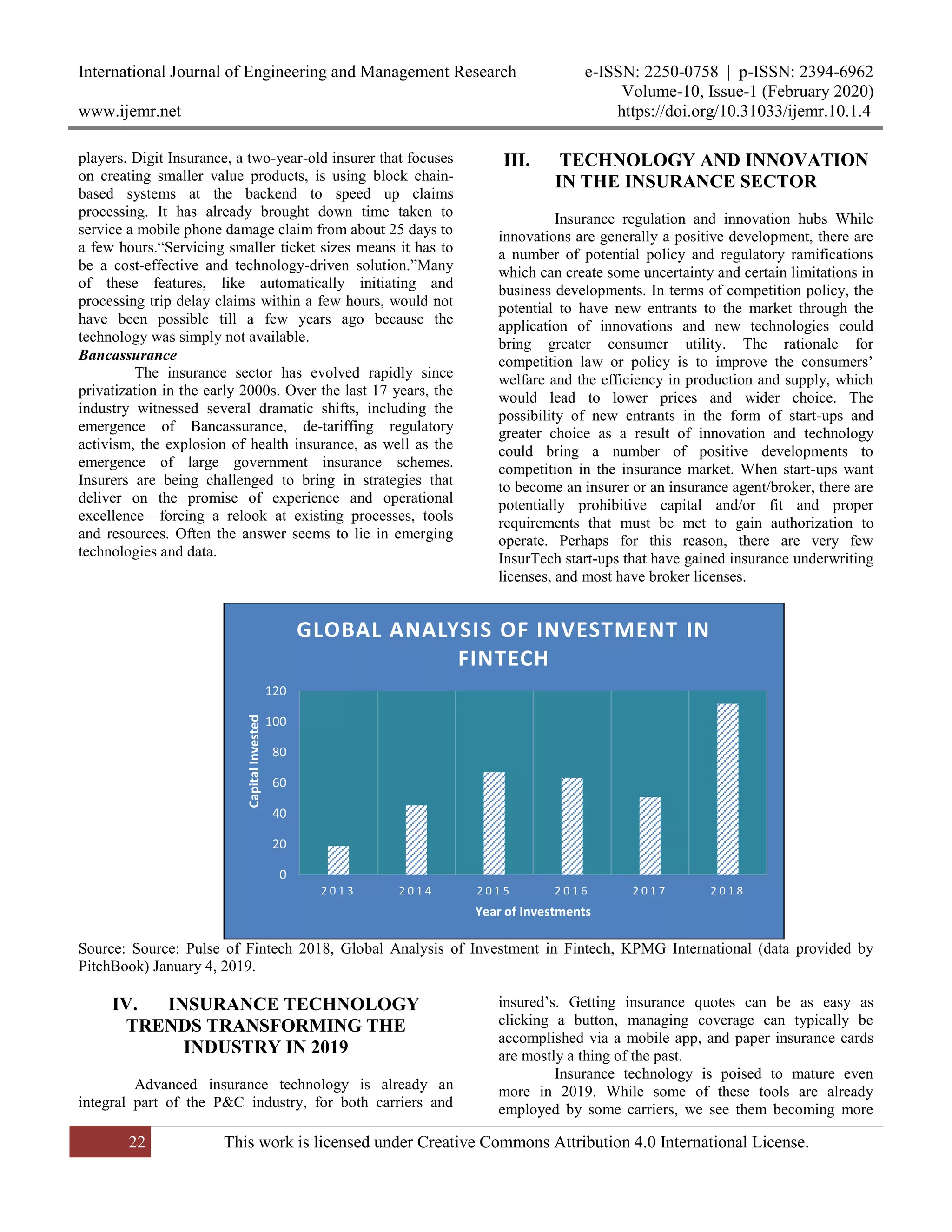 Technology and Innovation in Insurance– Present and Future Technology ...