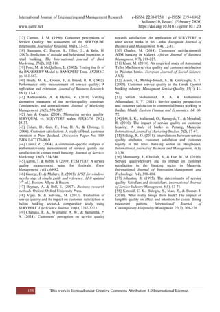 Customers' Satisfaction in ATM Service - Empirical Evidence from the ...