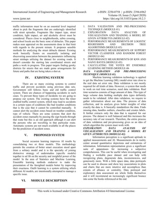Analysis of Machine Learning Algorithm with Road Accidents Data Sets | PDF