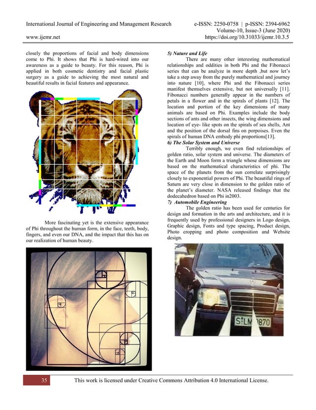 Correlation of Fibonacci Sequence and Golden Ratio With its ...