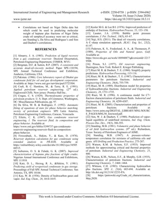 Improved Characterization of Heptane Plus Fraction of Niger Delta Light ...