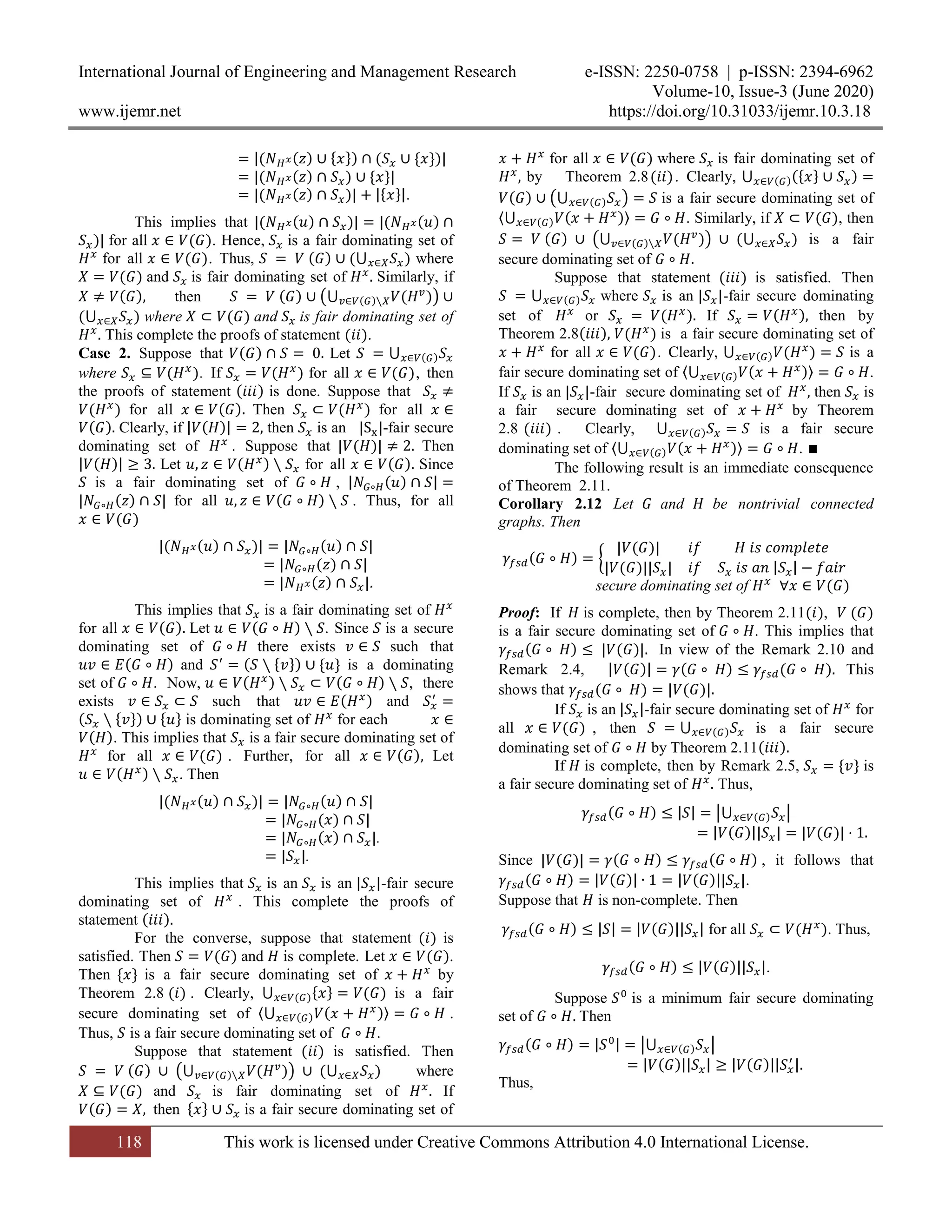 Fair Secure Dominating Set in the Corona of Graphs | PDF