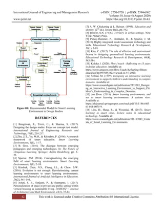 Design Studios: Approach to Achieve Smart Learning Environment (SLE) | PDF