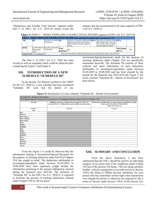 A Study on Significant Changes Incorporated in the ITR-1 (SAHAJ) for ...