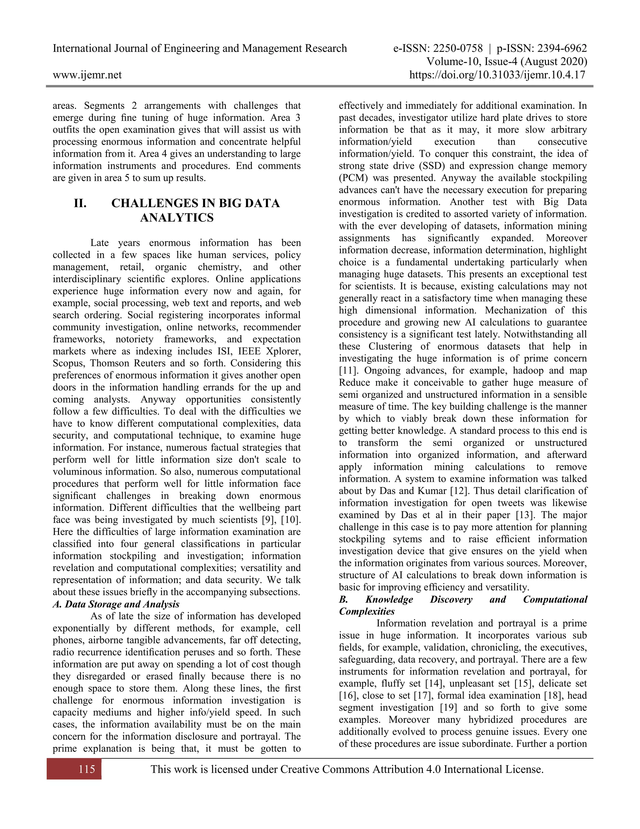 A Survey on Big Data Analytics: Challenges | PDF