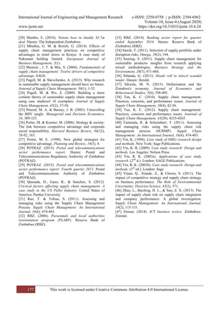 The Effect of Supply Chain Management on the Competitiveness of the ...