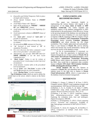 Database Performance Management in Cloud | PDF