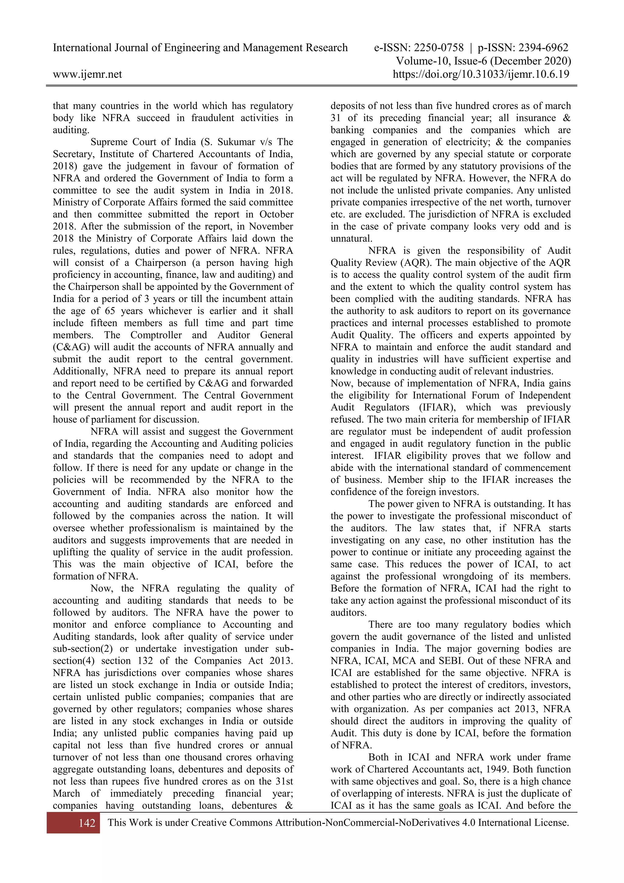 The Institute of Chartered Accountants of India V/S National Financial ...