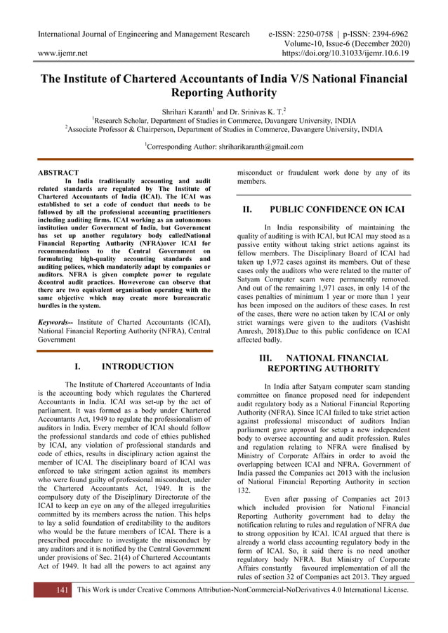 The Institute of Chartered Accountants of India V/S National Financial ...