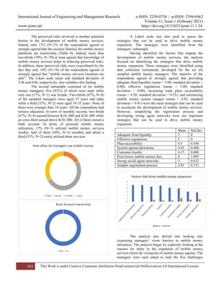 Factors Impeding Mobile Money Expansion in Zambia | PDF