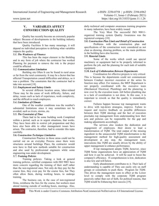 Total Quality Management Benefits and Barriers in Construction Industry ...