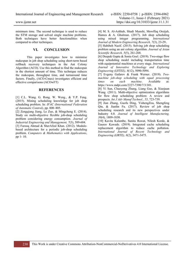 Makespan Minimization in Job Shop Scheduling | PDF