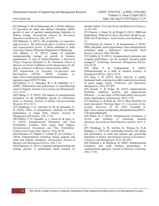 Entrepreneurial Orientation and Market Share of Selected Quoted ...