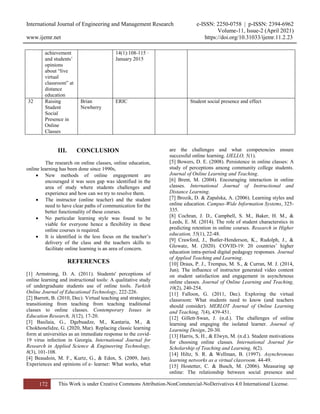 Challenges and Experiences of Students in the Virtual Classroom World: A Literature Review | PDF