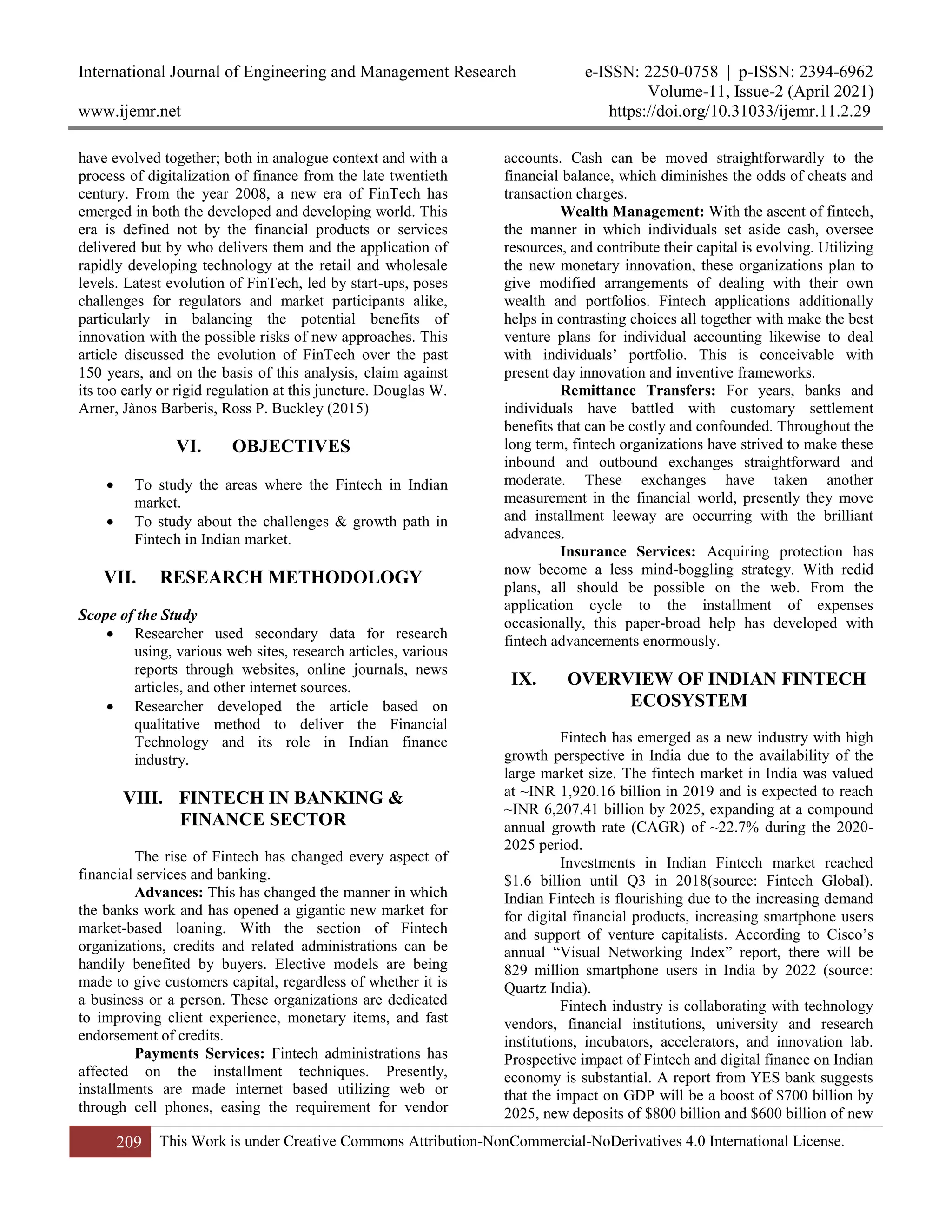 Financial Technology in Indian Finance Market | PDF