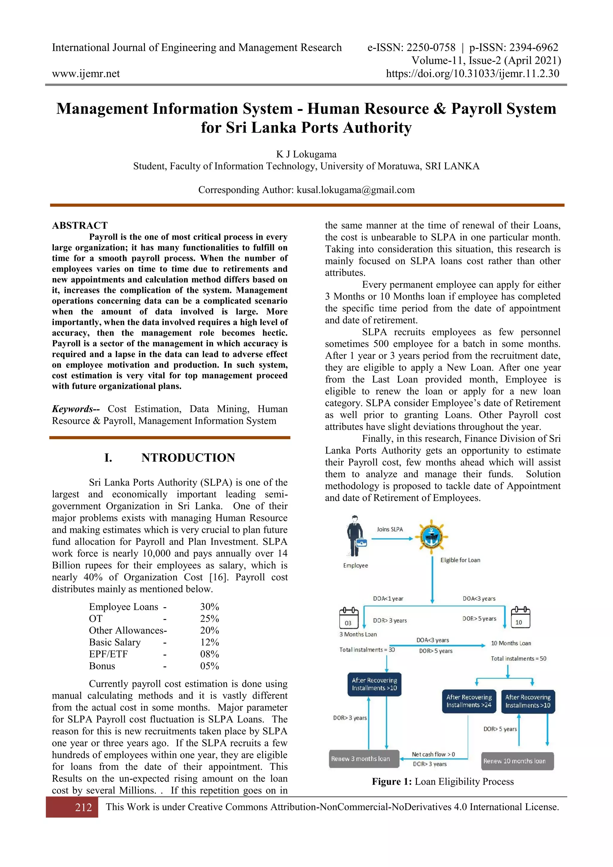 Management Information System - Human Resource & Payroll System for Sri ...