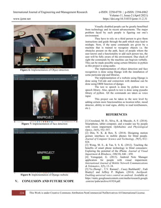 Eye(I) Still Know! – An App for the Blind Built using Web and AI | PDF