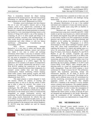 Vehicle Monitoring System based On IOT, Using 4G/LTE | PDF
