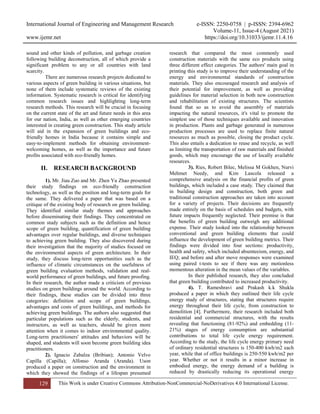 A Review Paper on Green Building Research | PDF