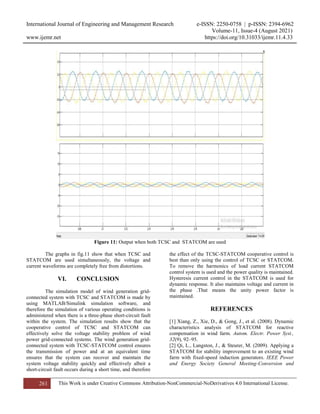 TCSC-STATCOM Controller for the Voltage Stability Improvement of the Wind Farm Connected to the ...