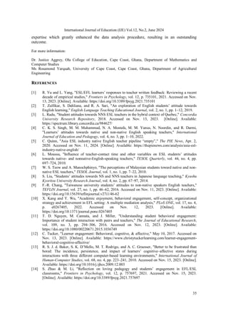 International Journal of Education (IJE) | PDF