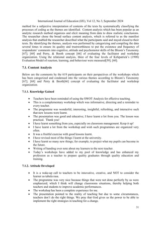 Effective Teaching for Classroom Management Workshop: The Ghanaian Teachers’ Perspectives and ...