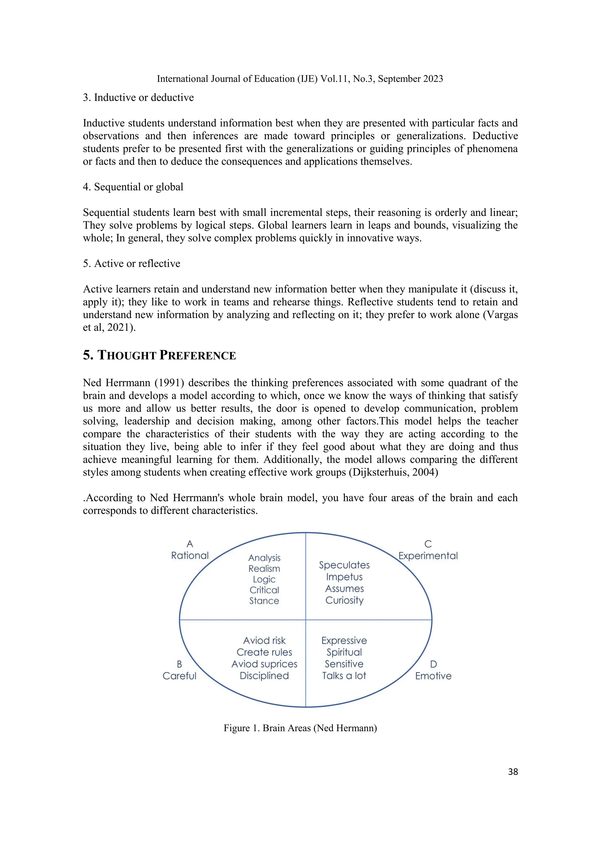Different Learning Styles and the 4 MAT in Science | PDF