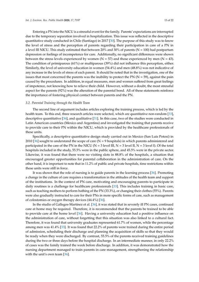 ijerph-17-07197.pdf Family-Centered Care Model in the Neonatal Intensive Care Unit (NICU) | PDF