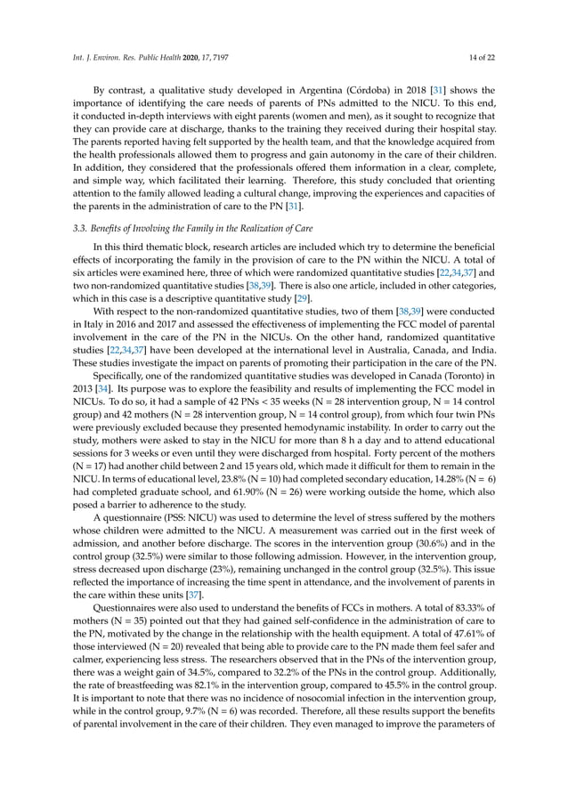 ijerph-17-07197.pdf Family-Centered Care Model in the Neonatal Intensive Care Unit (NICU) | PDF