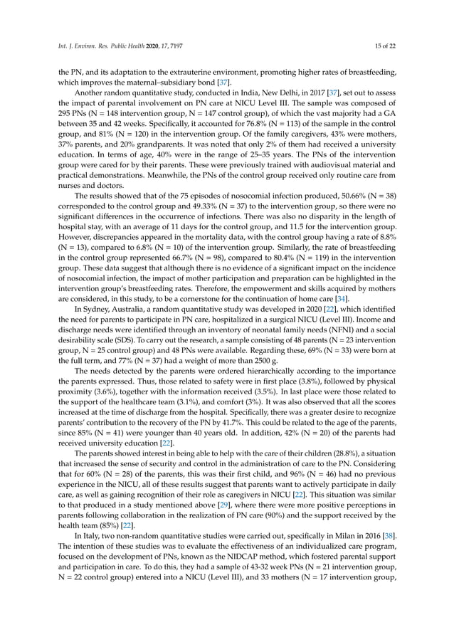 ijerph-17-07197.pdf Family-Centered Care Model in the Neonatal Intensive Care Unit (NICU) | PDF