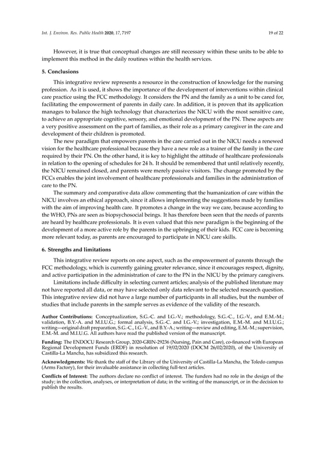 ijerph-17-07197.pdf Family-Centered Care Model in the Neonatal Intensive Care Unit (NICU) | PDF