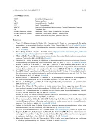 ijerph-17-07197.pdf Family-Centered Care Model in the Neonatal Intensive Care Unit (NICU) | PDF