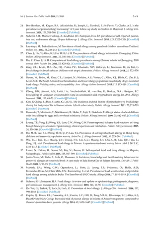 Ijerph 15 02043 the epidemiology of food allergy | PDF