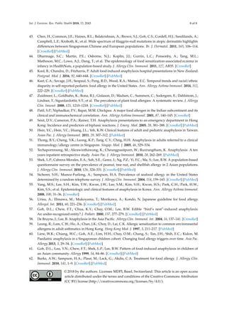 Ijerph 15 02043 the epidemiology of food allergy | PDF