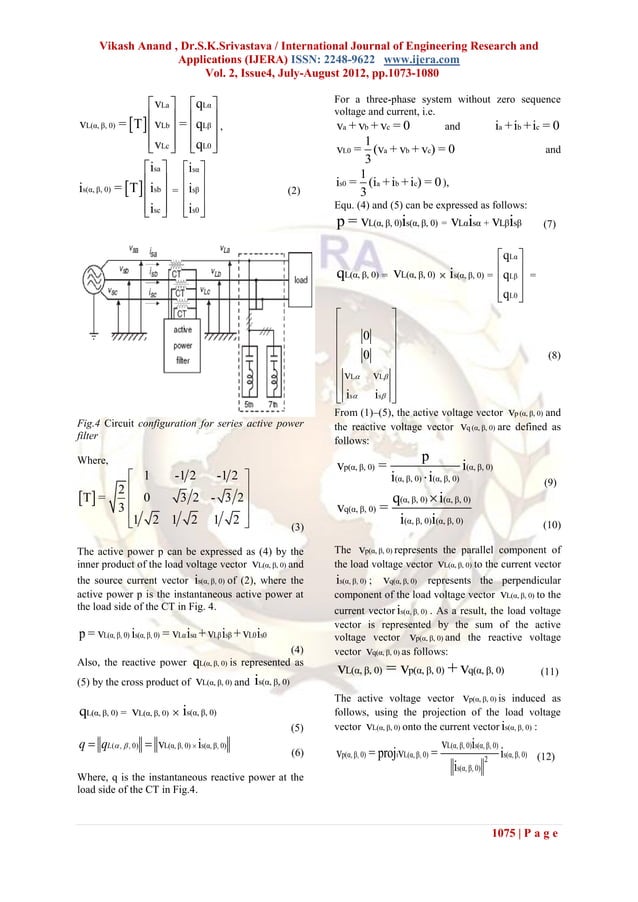 Simulation And Performance Investigation Of Series Active Power Filter Using Hysteresis Current ...