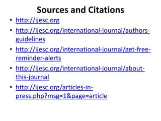 International journal of engineering science and computing_IJESC | PPTX