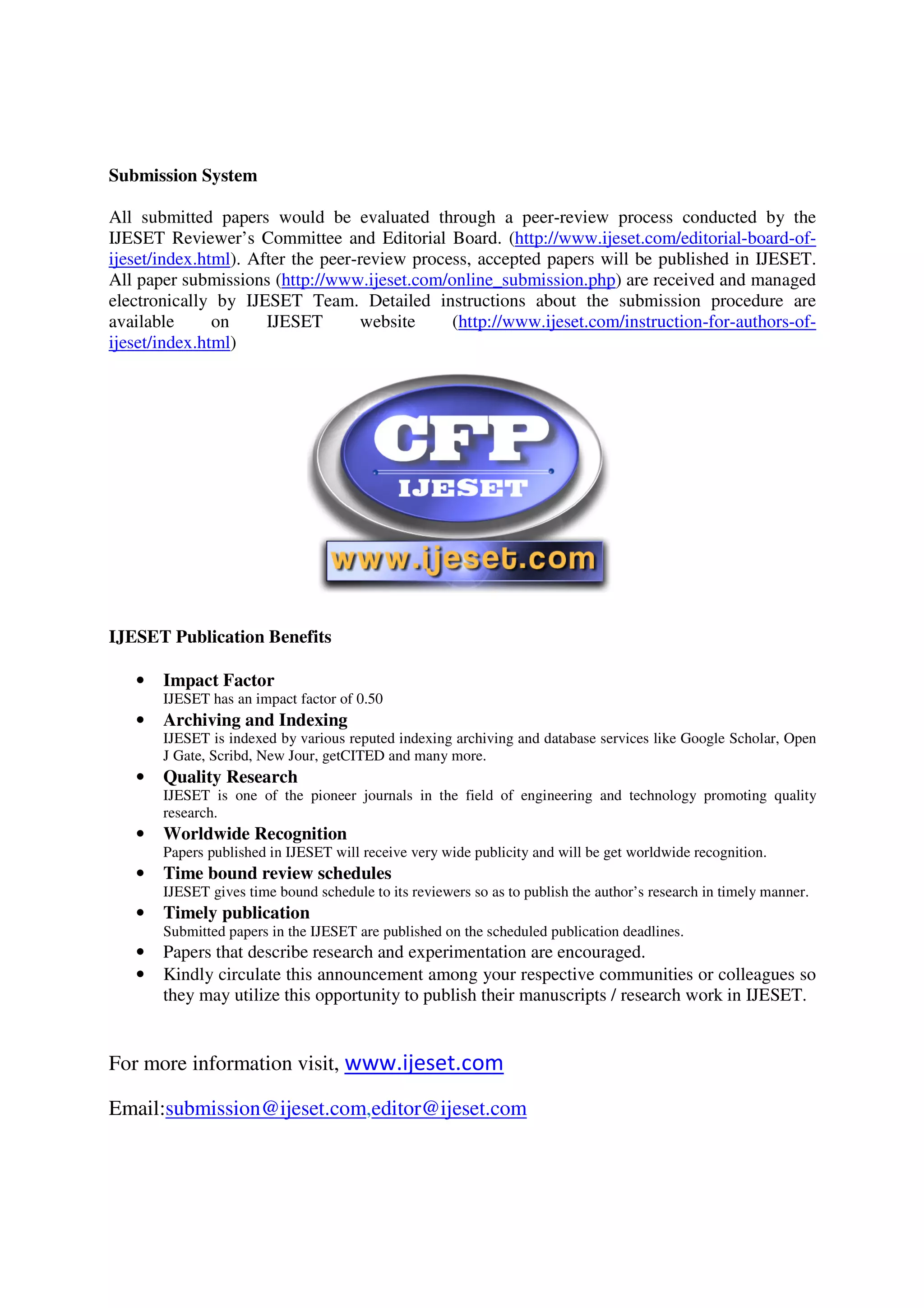 IJESET CFP academic journal | PDF