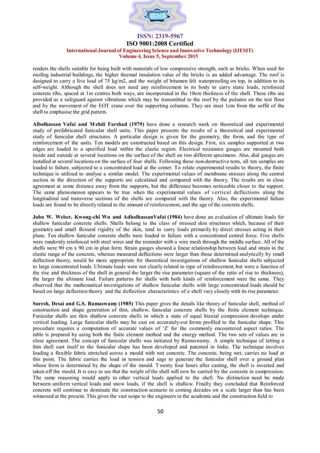Finite ElementAnalysis of Doubly Curved Thin Concrete Shells | PDF
