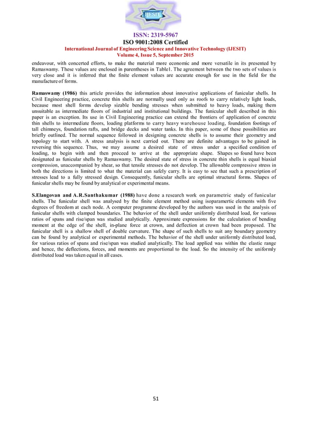 Finite ElementAnalysis of Doubly Curved Thin Concrete Shells | PDF