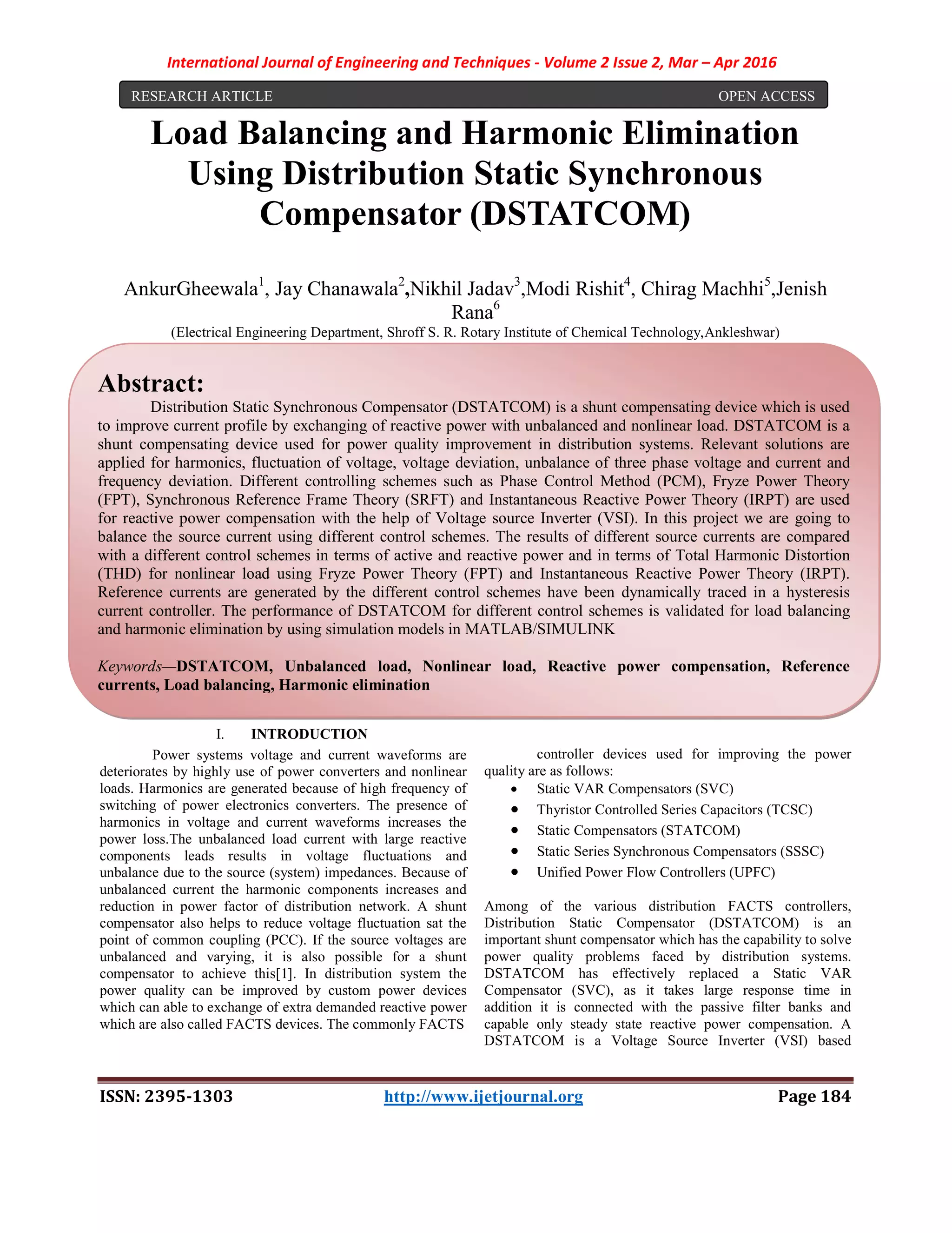 [IJET V2I2P30] Authors: AnkurGheewala, Jay Chanawala,Nikhil Jadav,Modi Rishit, Chirag Machhi5 ...